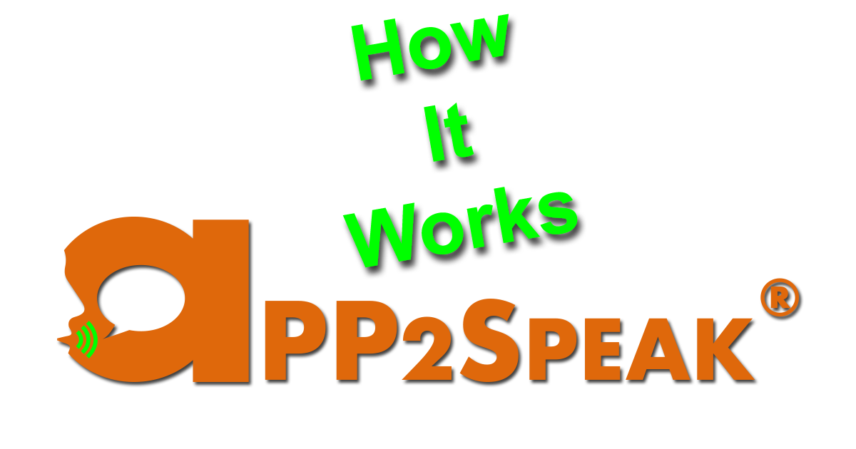 APP2Speak® Speech / Communication Impairment Software How It Works